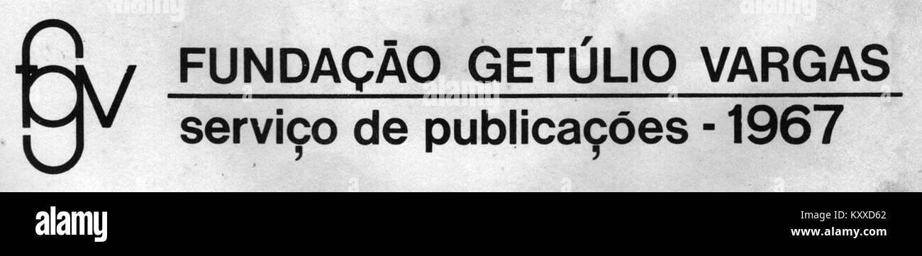 Fundação FGV logo 1967 Stock Photo - Alamy