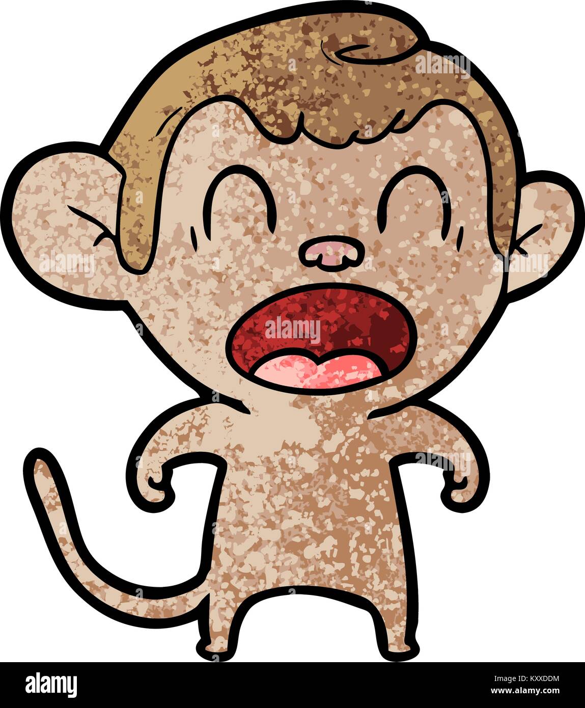shouting cartoon monkey Stock Vector Image & Art - Alamy