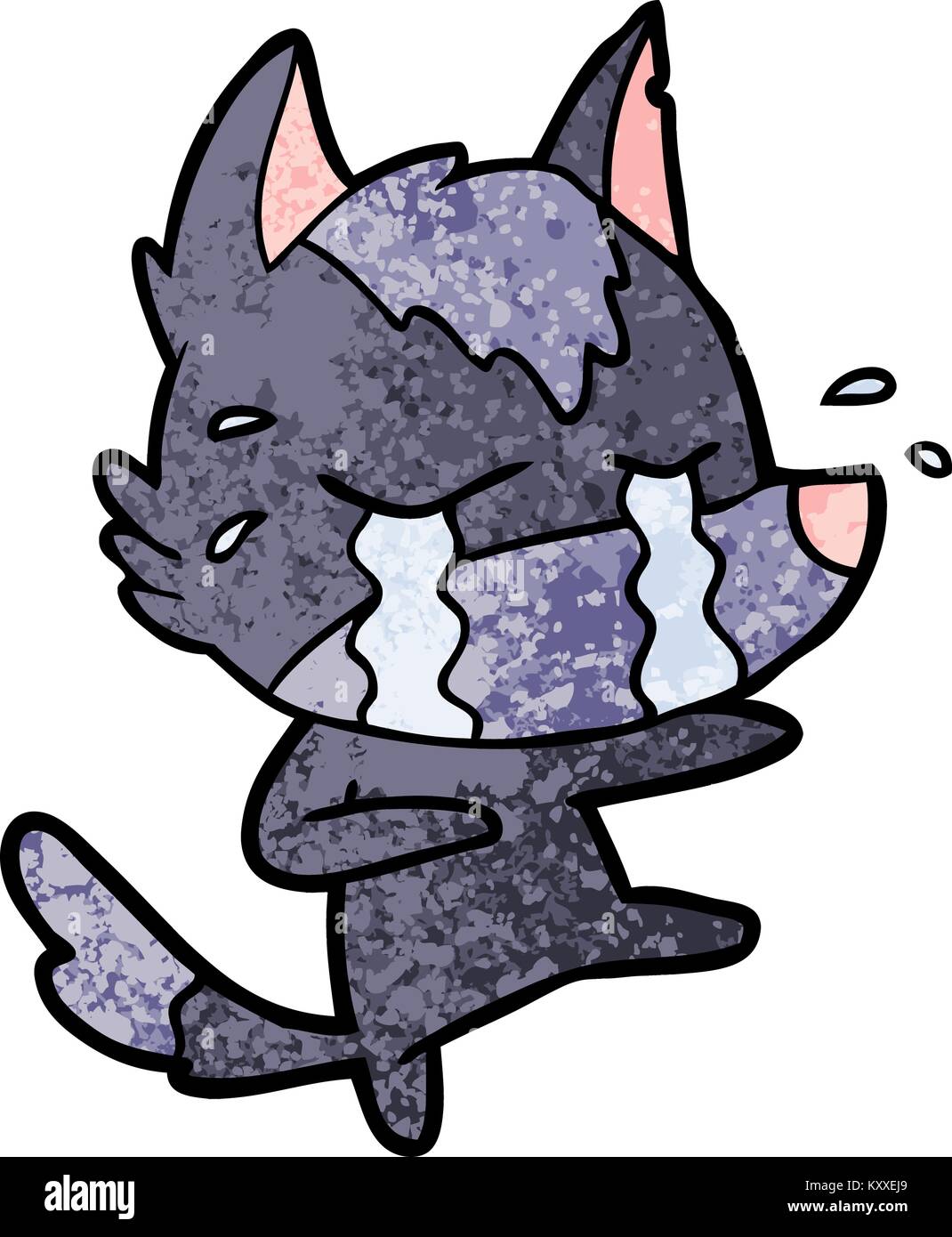 cartoon crying wolf Stock Vector Image & Art - Alamy