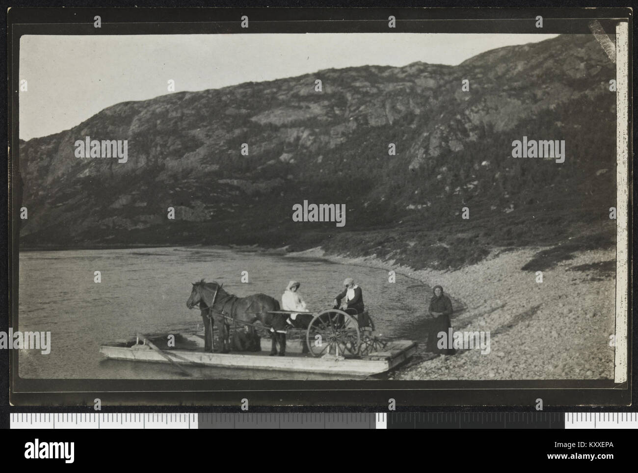 A historical photograph from Haddeland, Sirdalen, Norway, preserved in ...