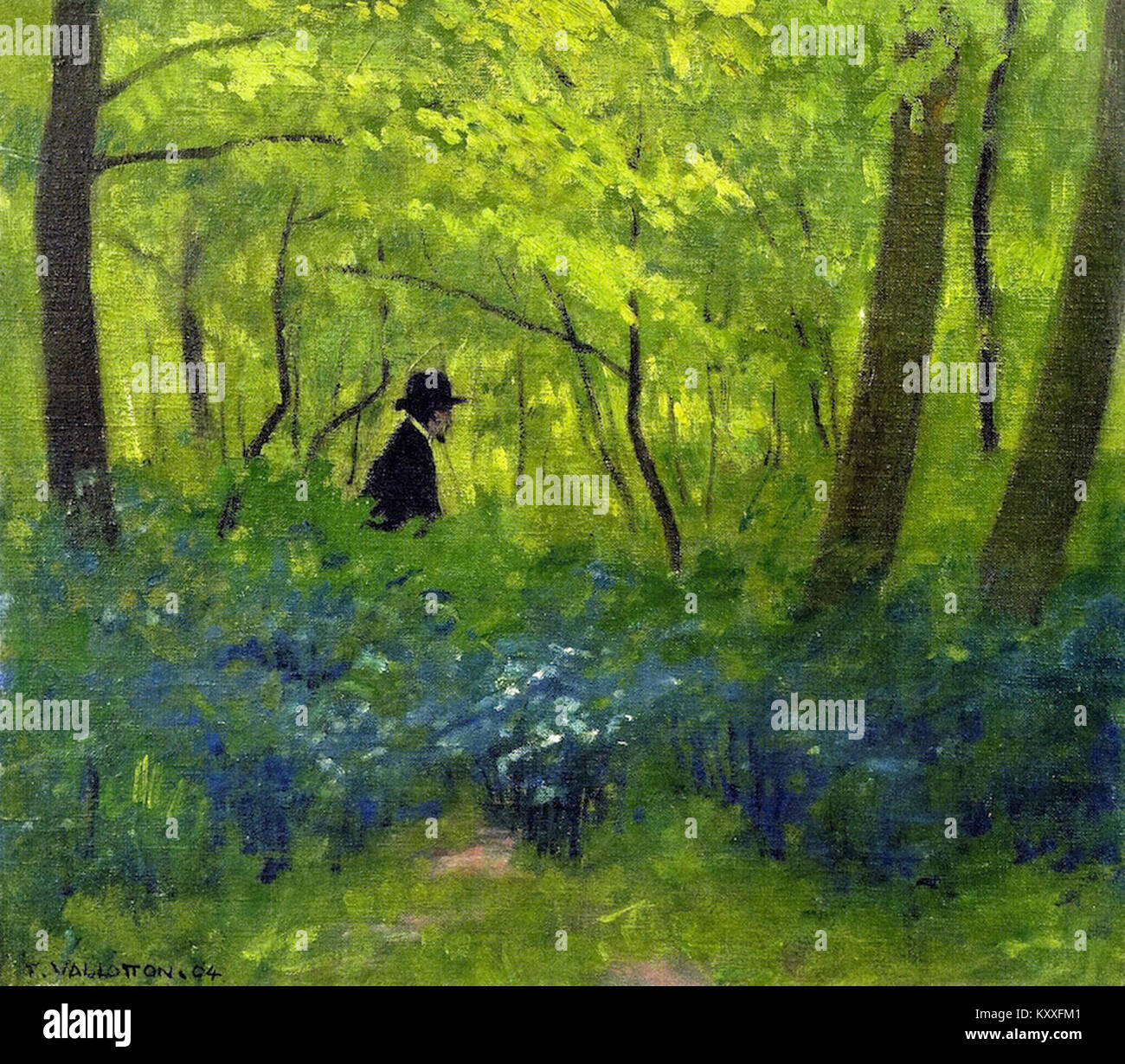 Félix Vallotton's 1904 painting 'Le satyre dans le Bois de Boulogne ...