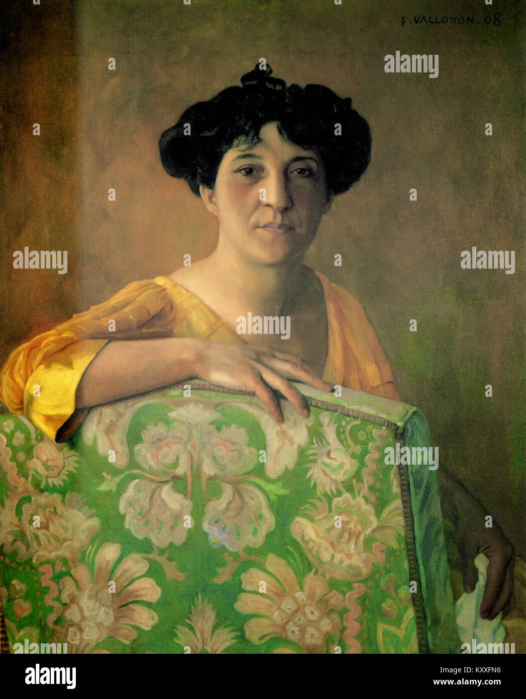 Félix Vallotton, 1908 - Portrait de Gabrielle Vallotton Stock Photo - Alamy