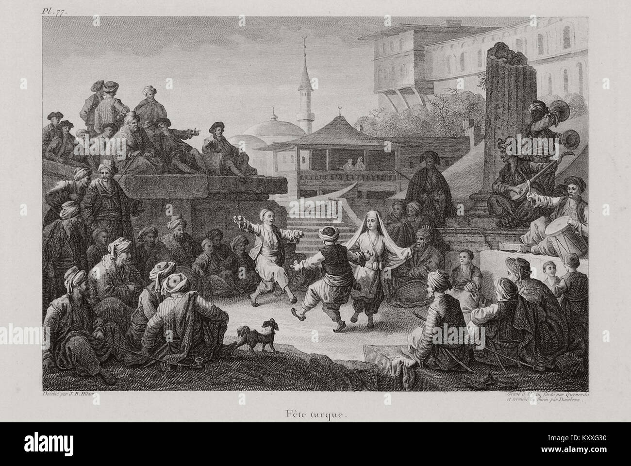 'Fête Turque' is a painting or artwork by Gabriel Florent Auguste de ...