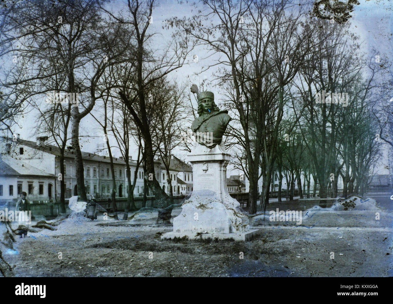 A bust of II. Rákóczi Ferenc, created by Mayer Ede in 1907 ...