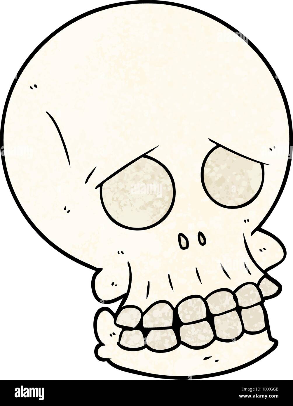 cartoon spooky skull Stock Vector Image & Art - Alamy