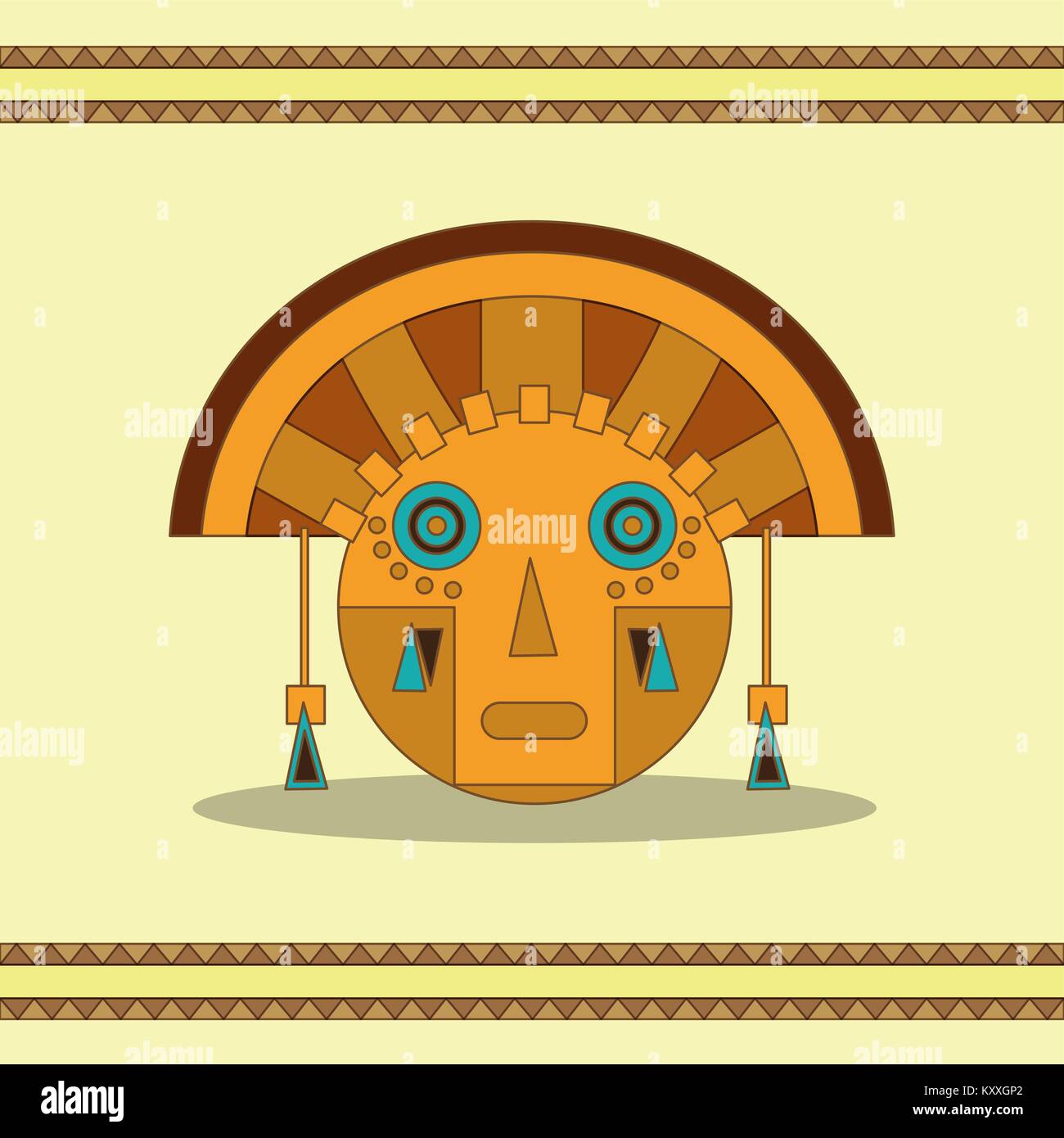 Mexico mask maya Stock Vector Images - Alamy