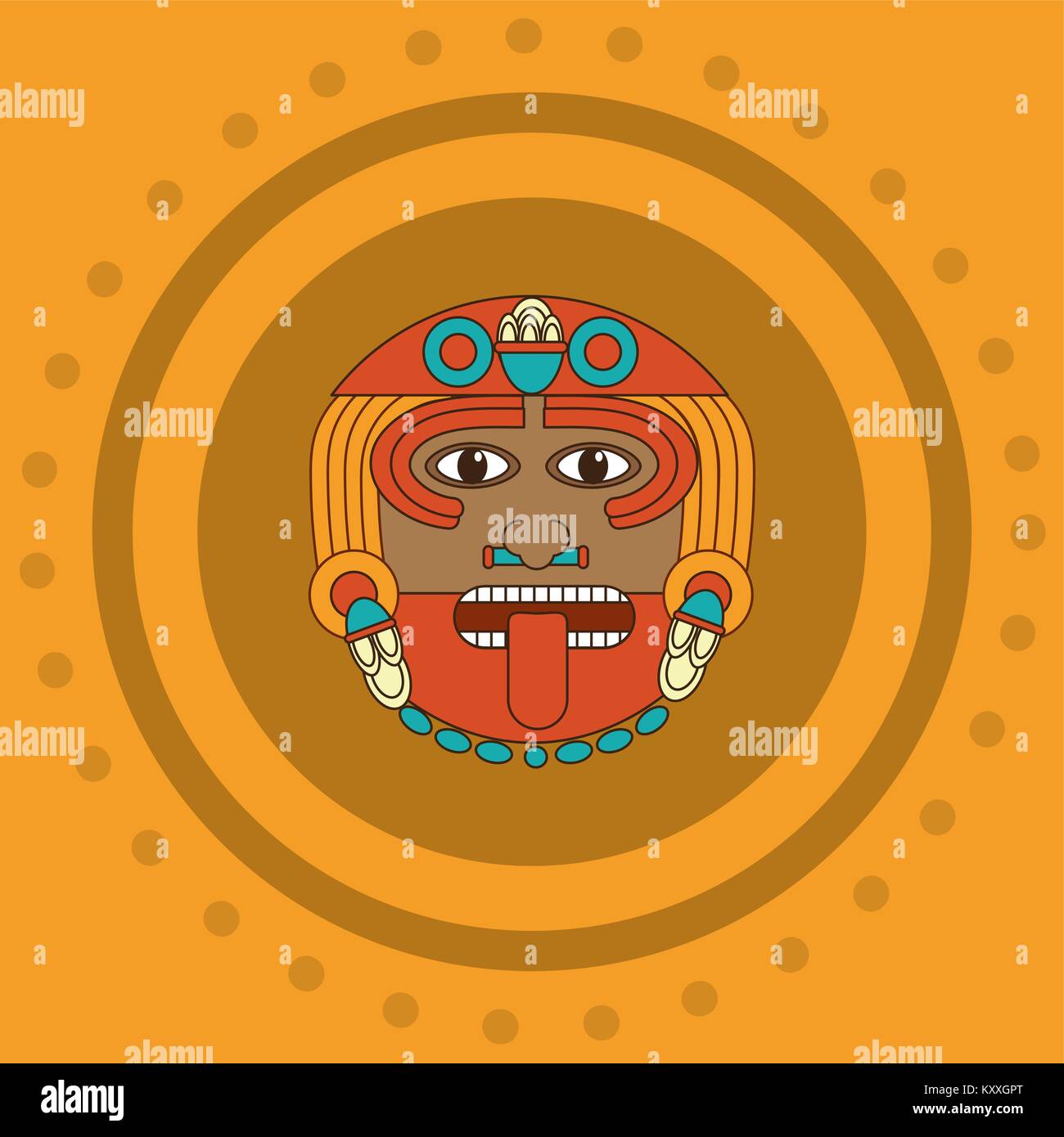 Maya face design Stock Vector Image & Art - Alamy