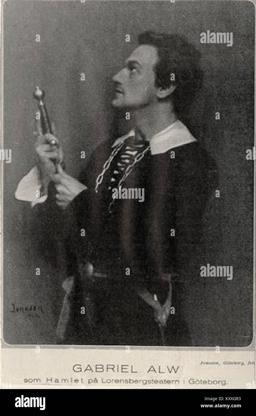 A 1920 production of 'Hamlet' by Gabriel Alw, depicting a notable ...
