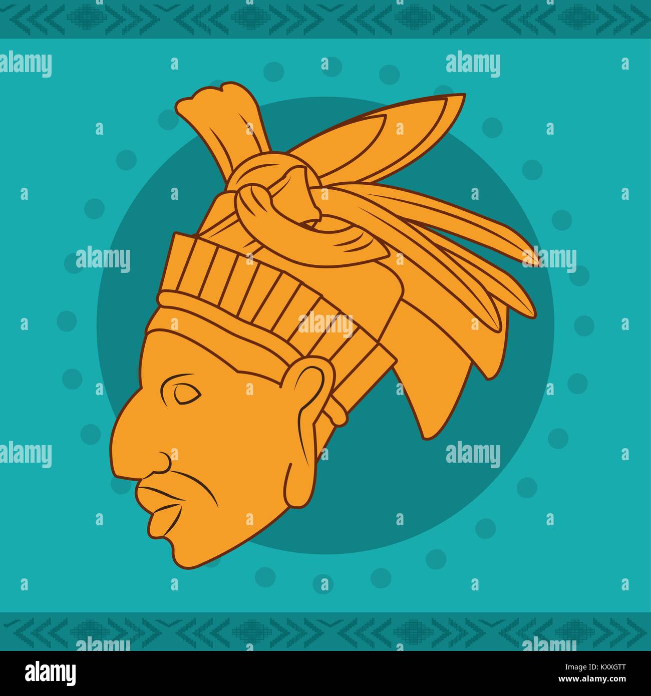 Maya face design Stock Vector Image & Art - Alamy