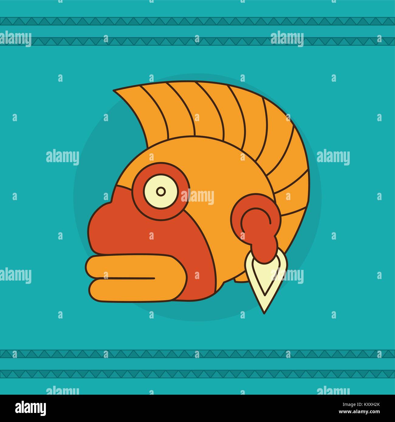 Maya face design Stock Vector Image & Art - Alamy
