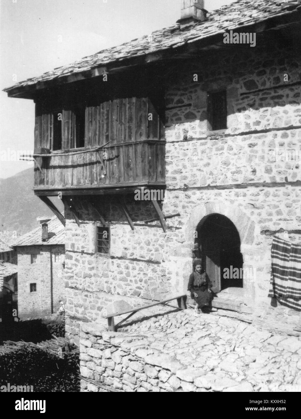 A traditional Galicnik house, built in the 1930s, showcasing the unique ...