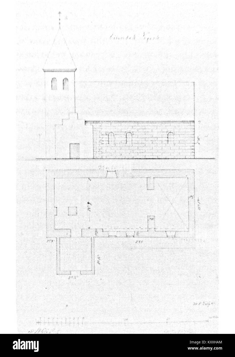 Old stone church historic Cut Out Stock Images & Pictures - Alamy