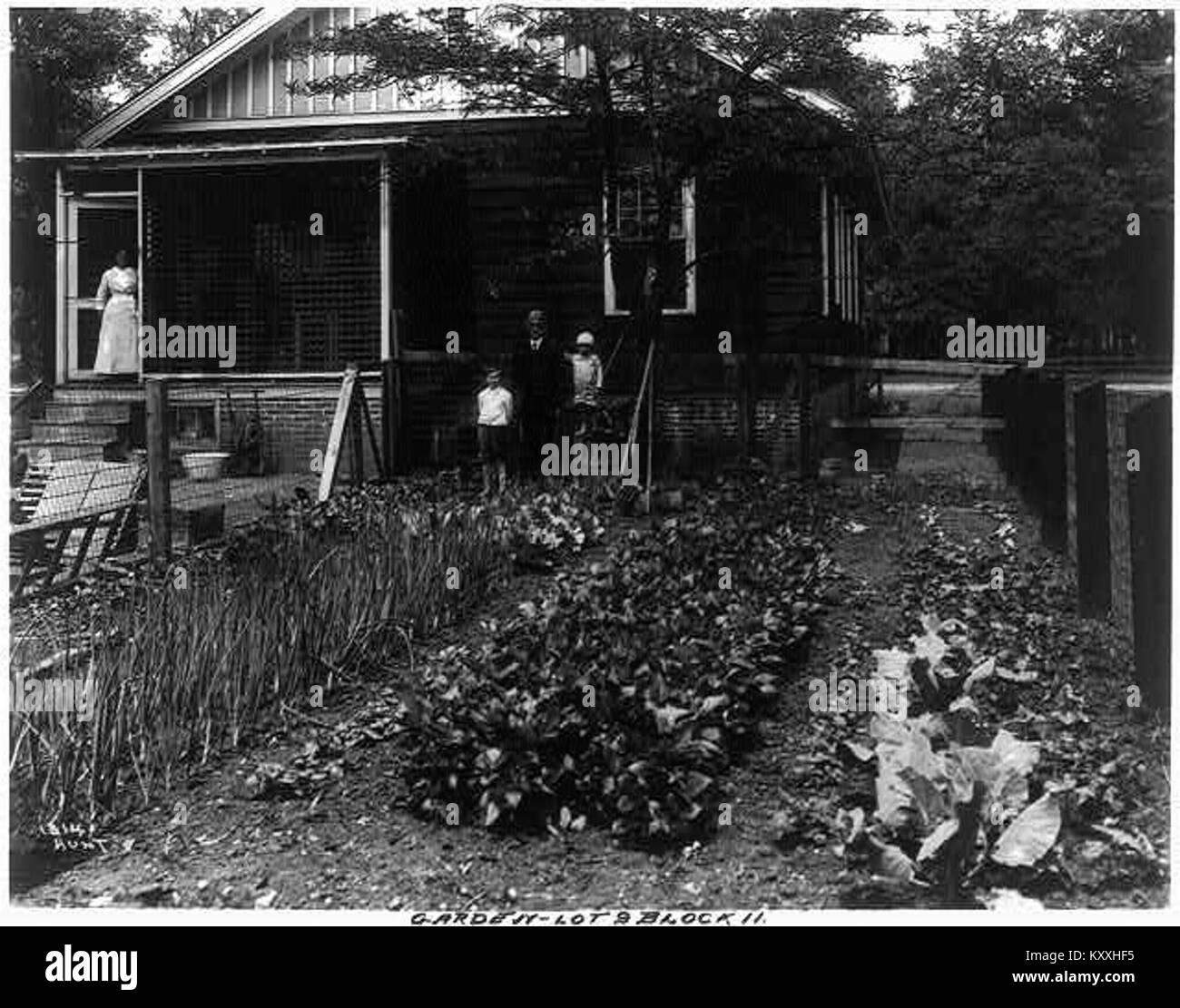 Garden block Black and White Stock Photos & Images - Alamy