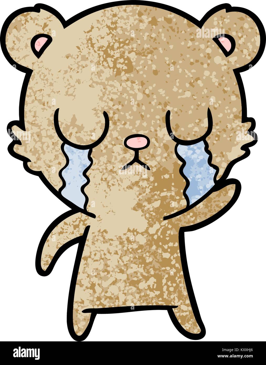 crying cartoon bear Stock Vector Image & Art - Alamy