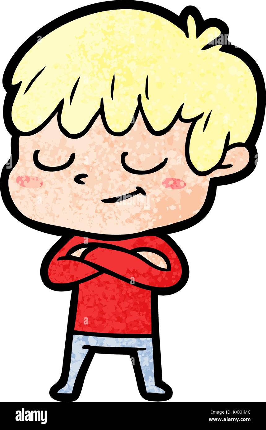 cartoon happy boy Stock Vector Image & Art - Alamy