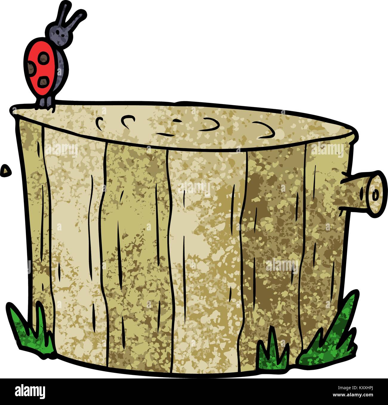 cartoon tree stump Stock Vector Image & Art - Alamy