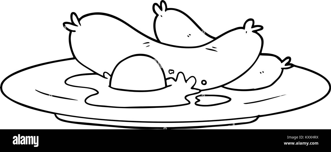 cooked breakfast cartoon Stock Vector Image & Art - Alamy