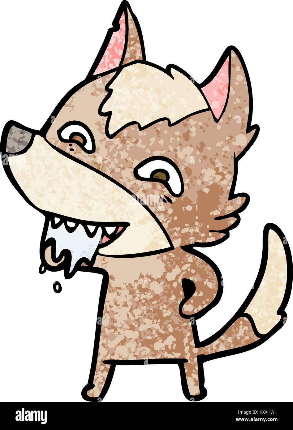 cartoon hungry wolf Stock Vector Image & Art - Alamy