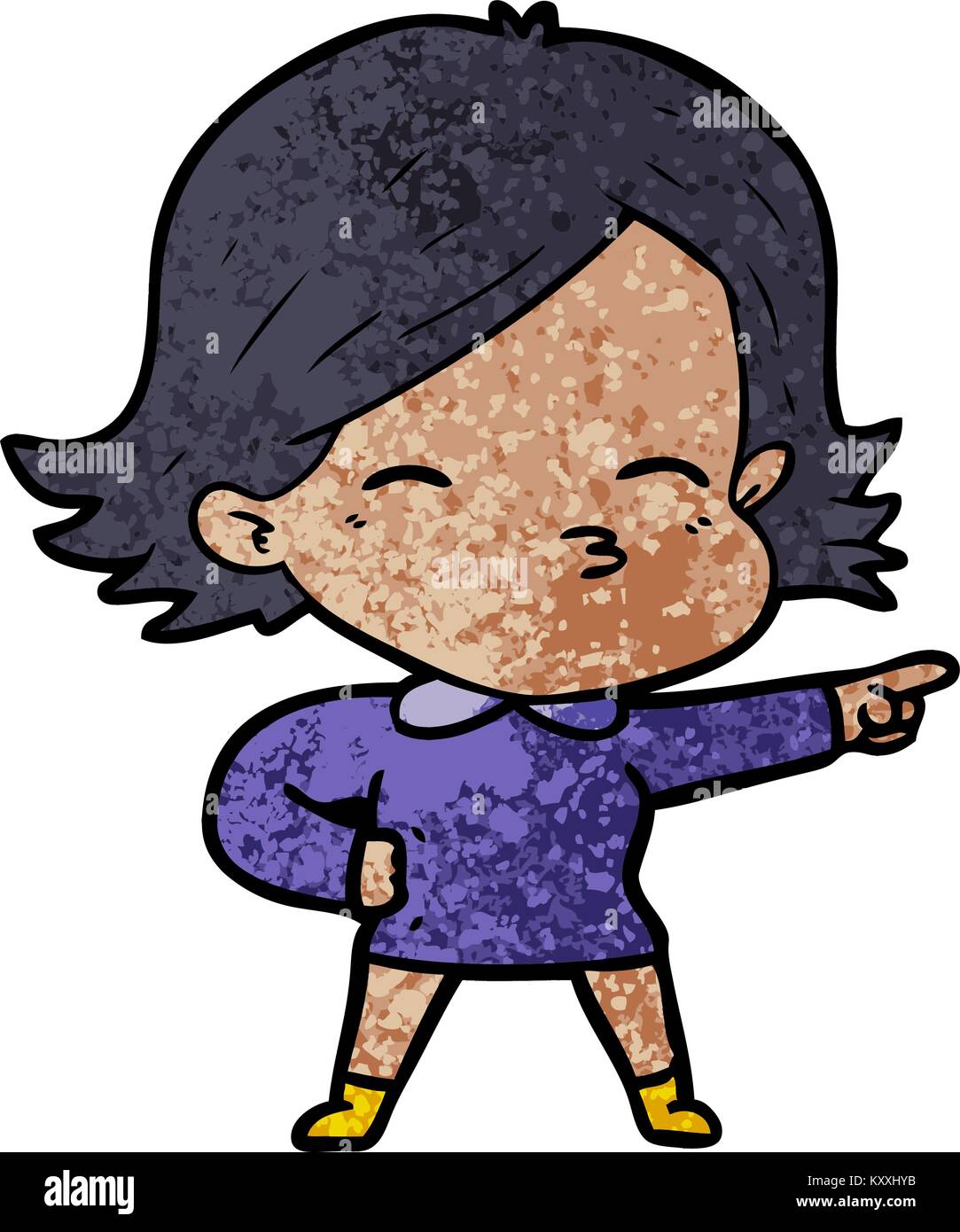 cartoon woman pointing Stock Vector Image & Art - Alamy