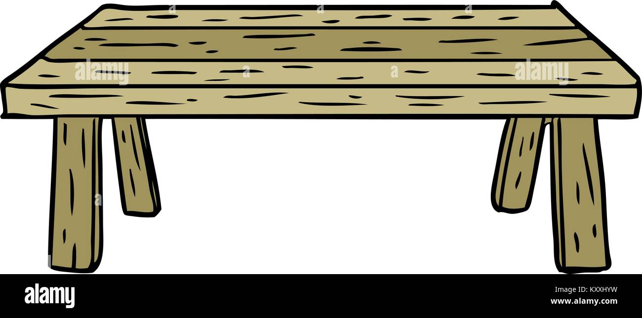 cartoon wooden table Stock Vector Image & Art - Alamy