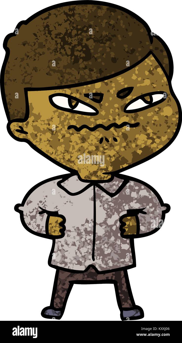 cartoon angry man Stock Vector Image & Art - Alamy