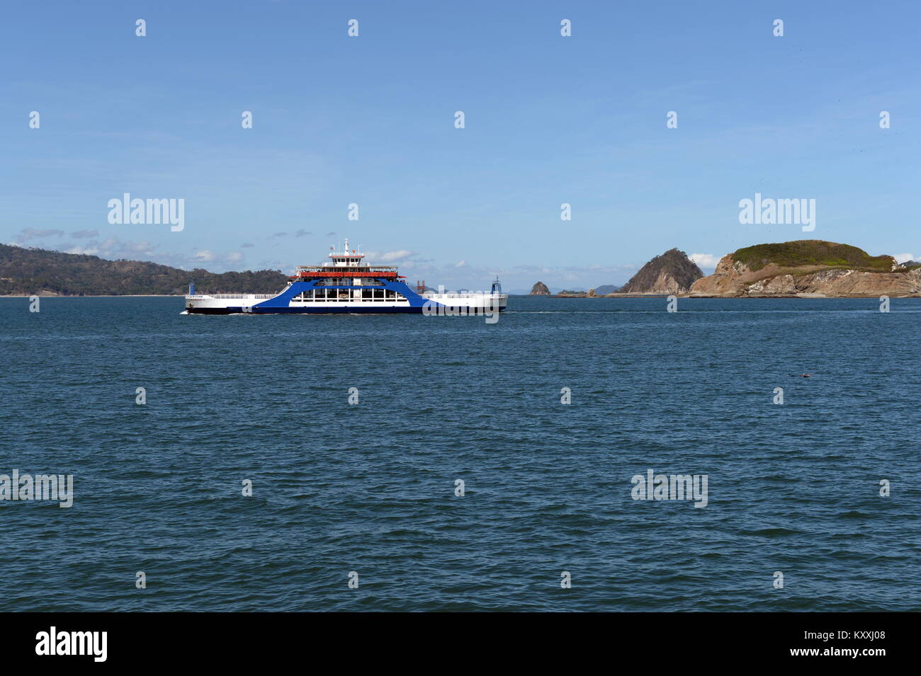 Ferry crossing the gulf of Nicoya. Puntarenas-Paquera , Costa Rica ...