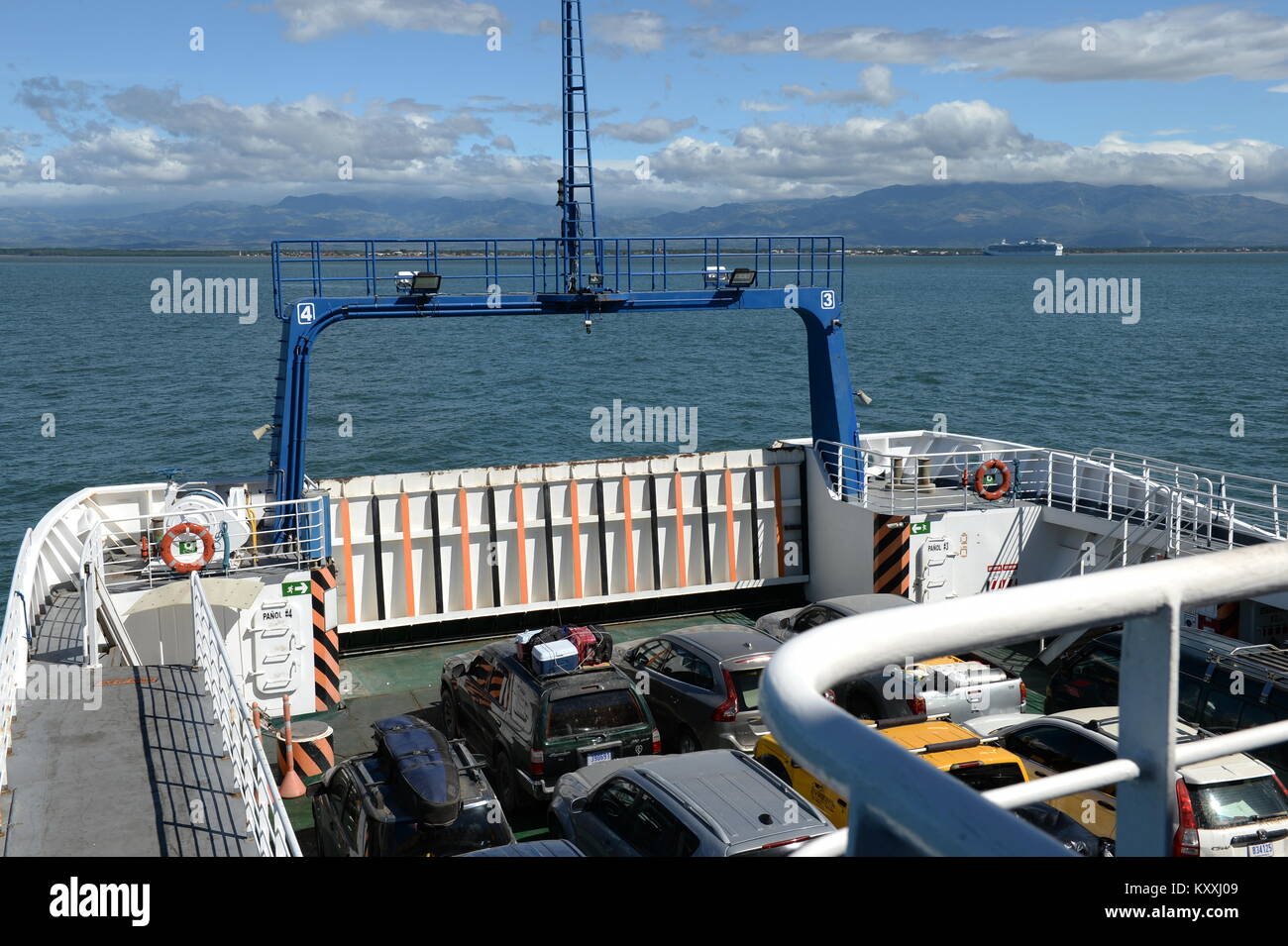 Ferry from Puntas Arenas to Nicoya Peninsula Costa Rica Stock Photo - Alamy