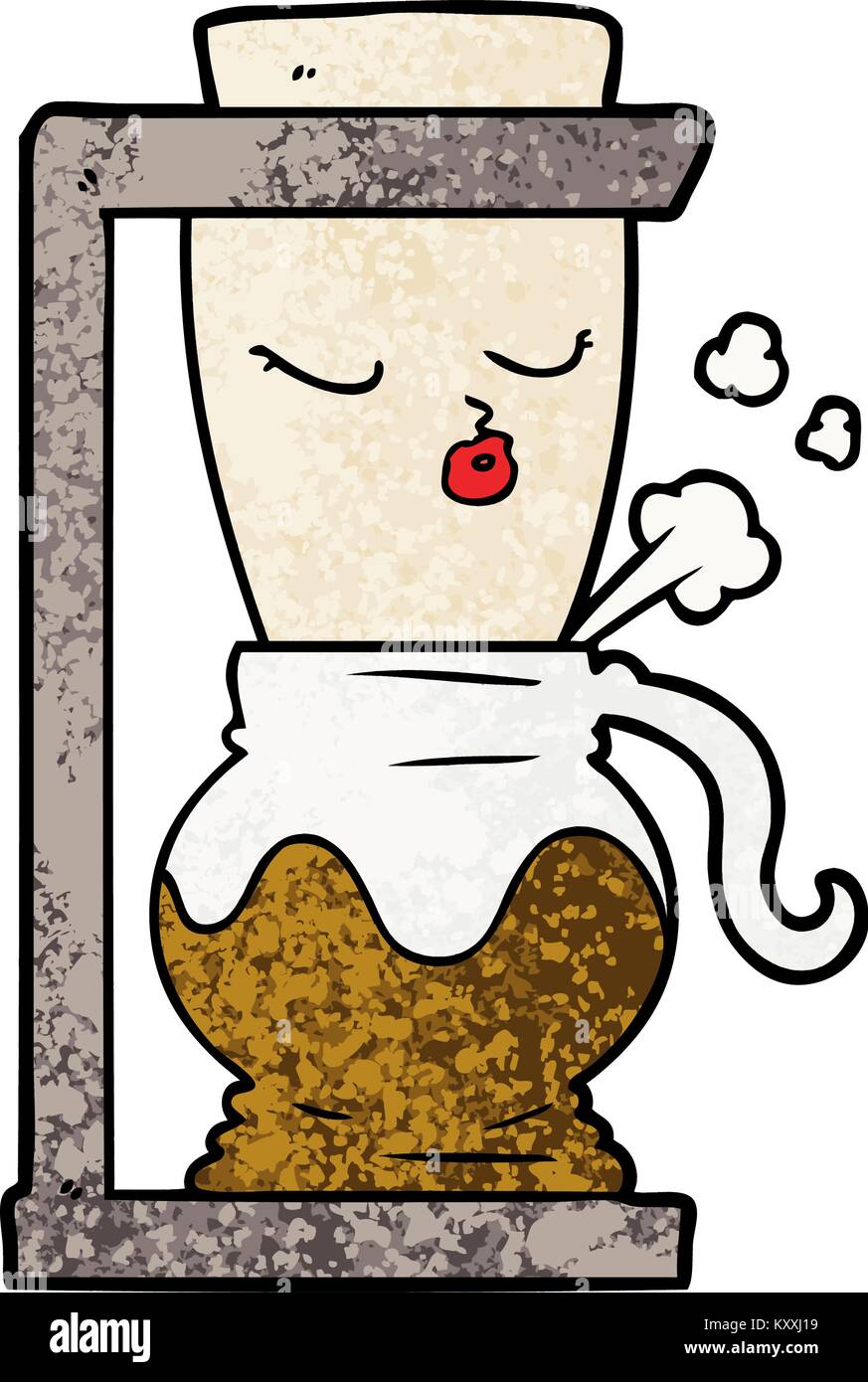 cartoon filter coffee machine Stock Vector Image & Art - Alamy