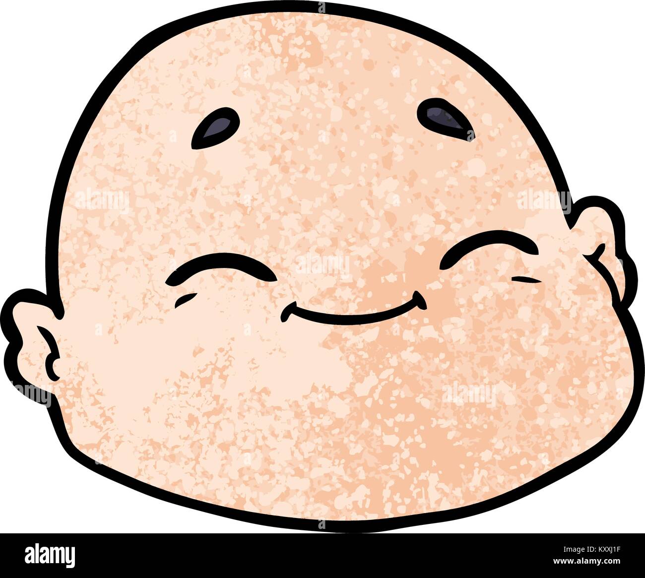 cartoon happy bald man Stock Vector Image & Art - Alamy