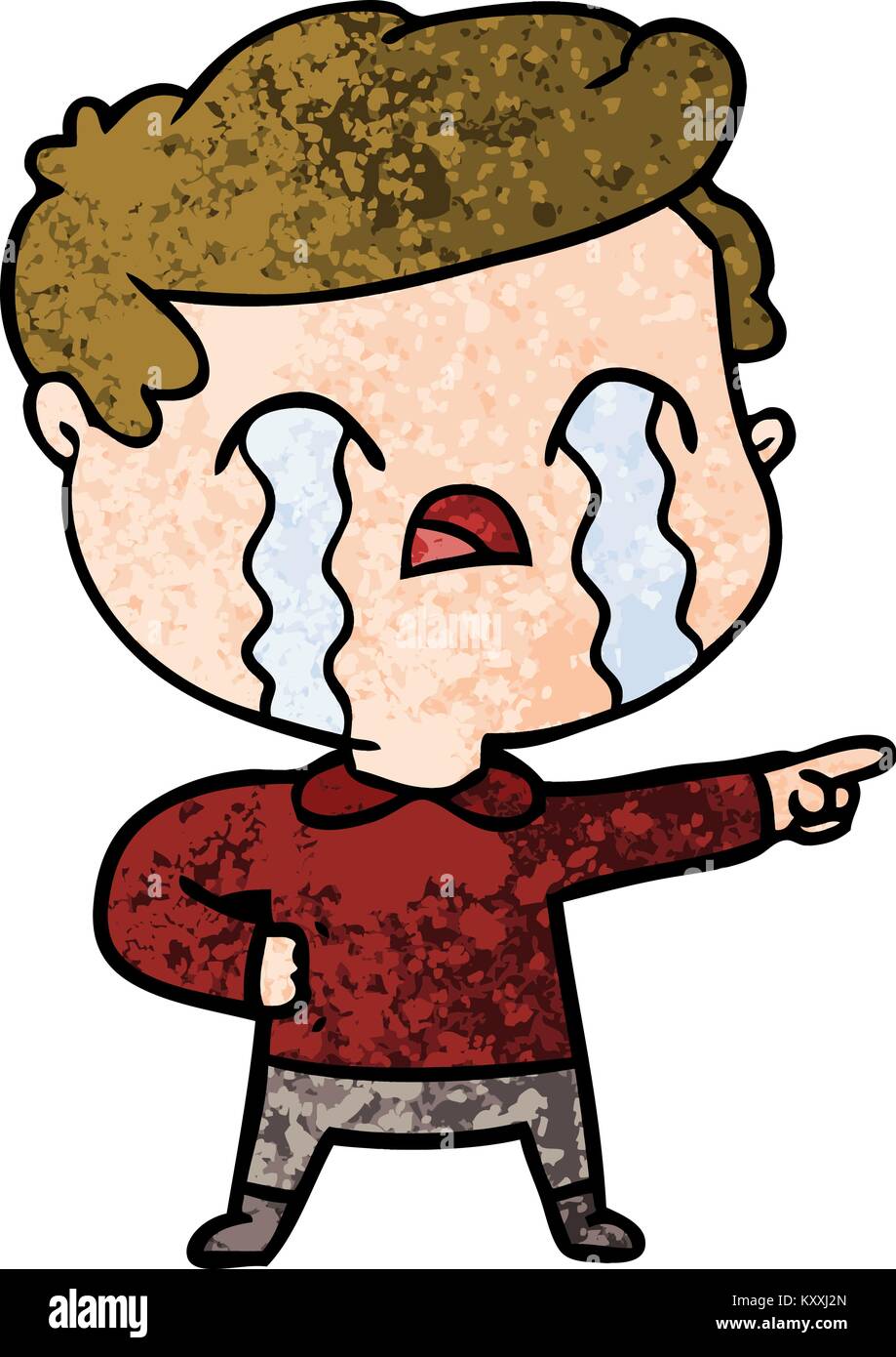 cartoon man crying Stock Vector Image & Art - Alamy