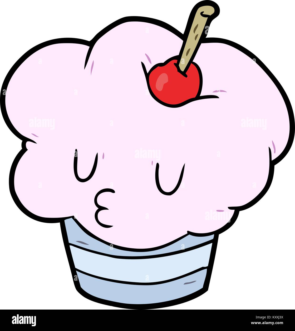 funny cartoon cupcake Stock Vector Image & Art - Alamy