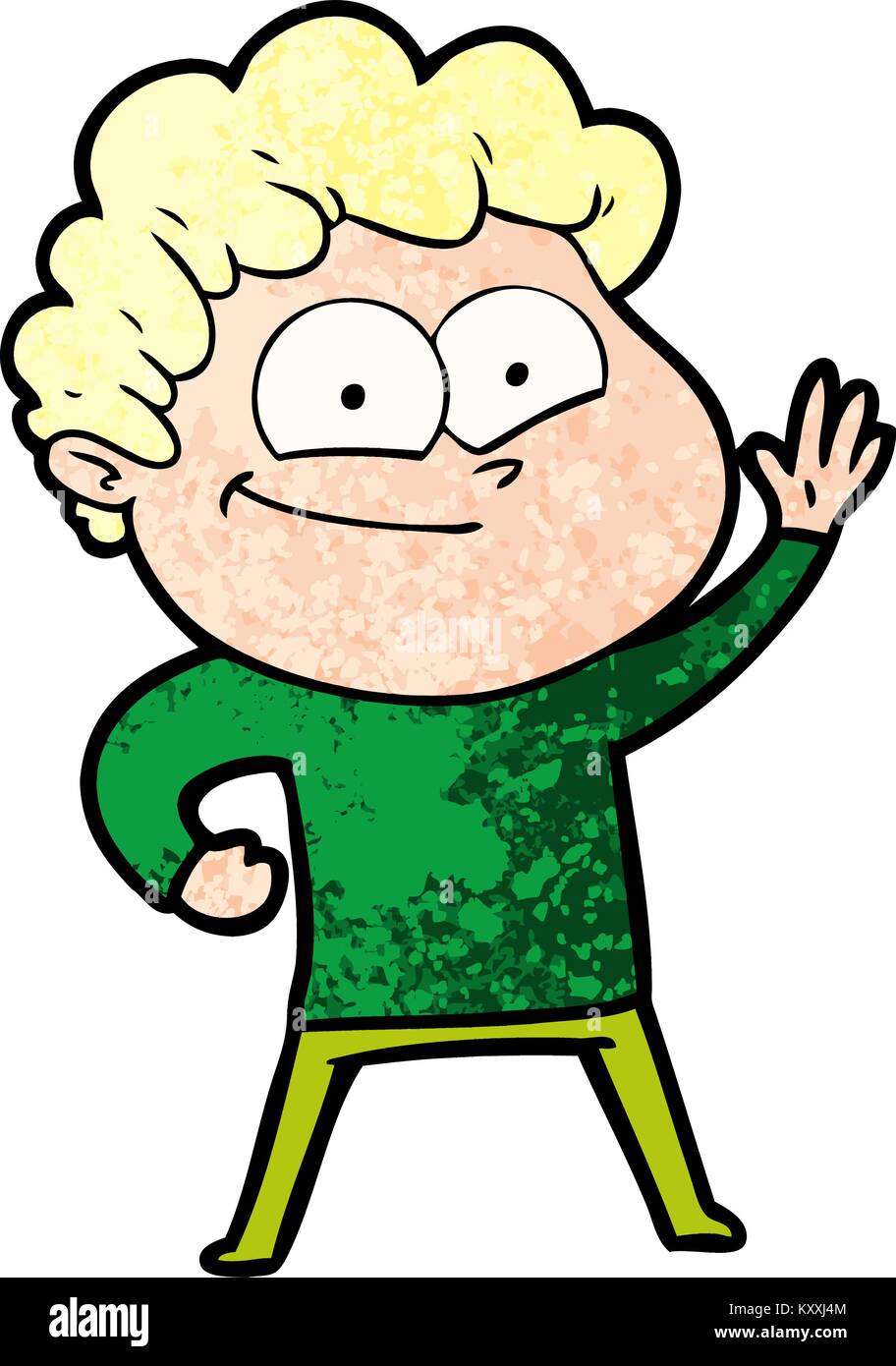 cartoon happy man Stock Vector Image & Art - Alamy