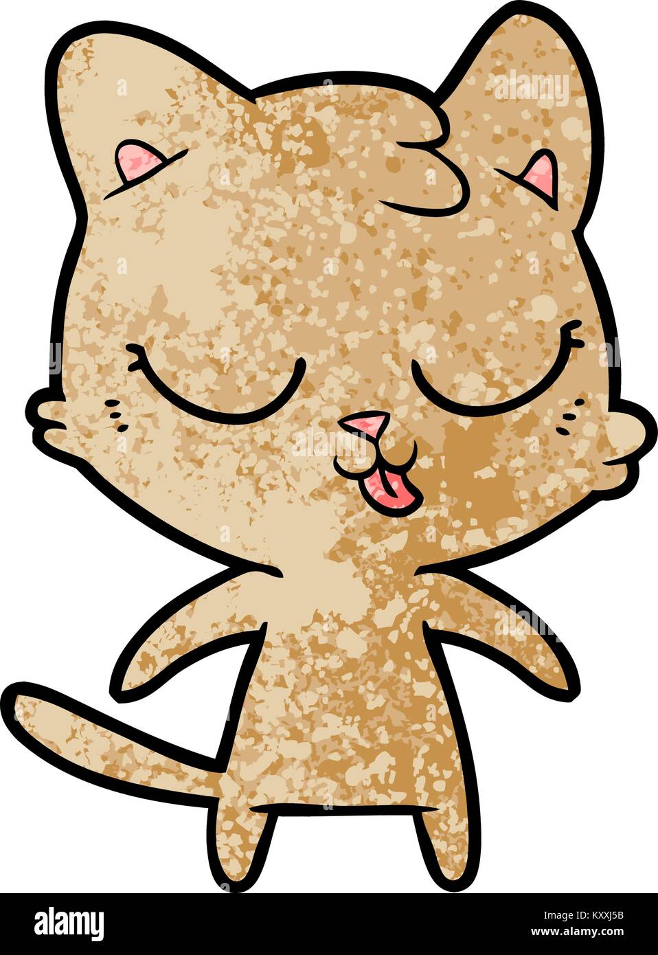cute cartoon cat Stock Vector Image & Art - Alamy