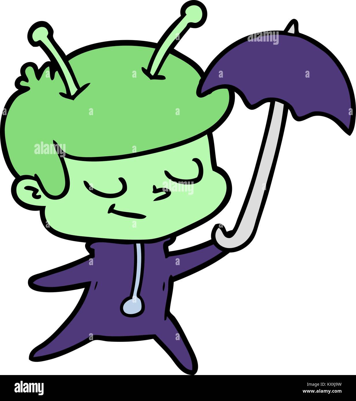 friendly cartoon spaceman dancing Stock Vector Image & Art - Alamy