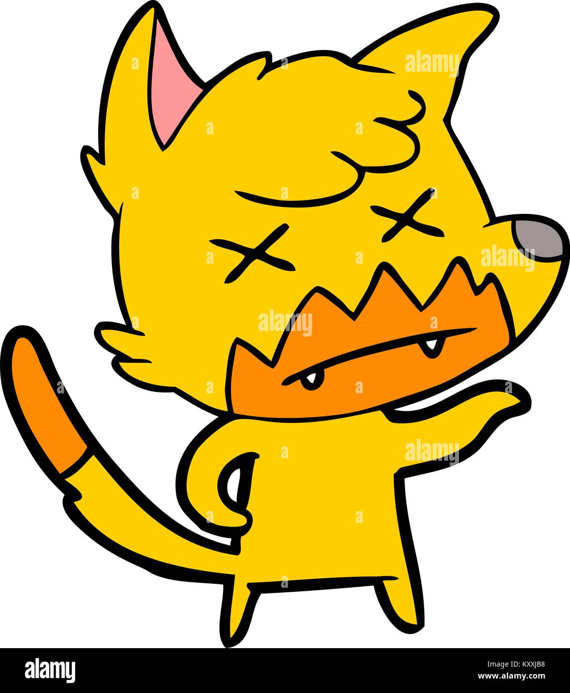 dead fox cartoon character Stock Vector Image & Art - Alamy
