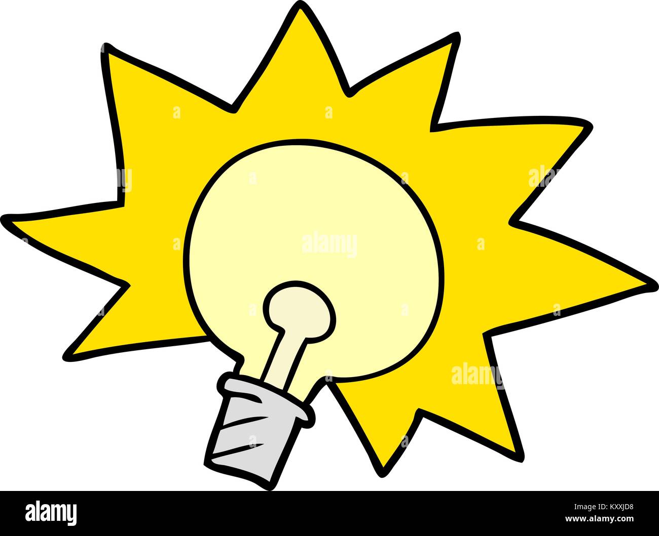 cartoon light bulb Stock Vector Image & Art - Alamy