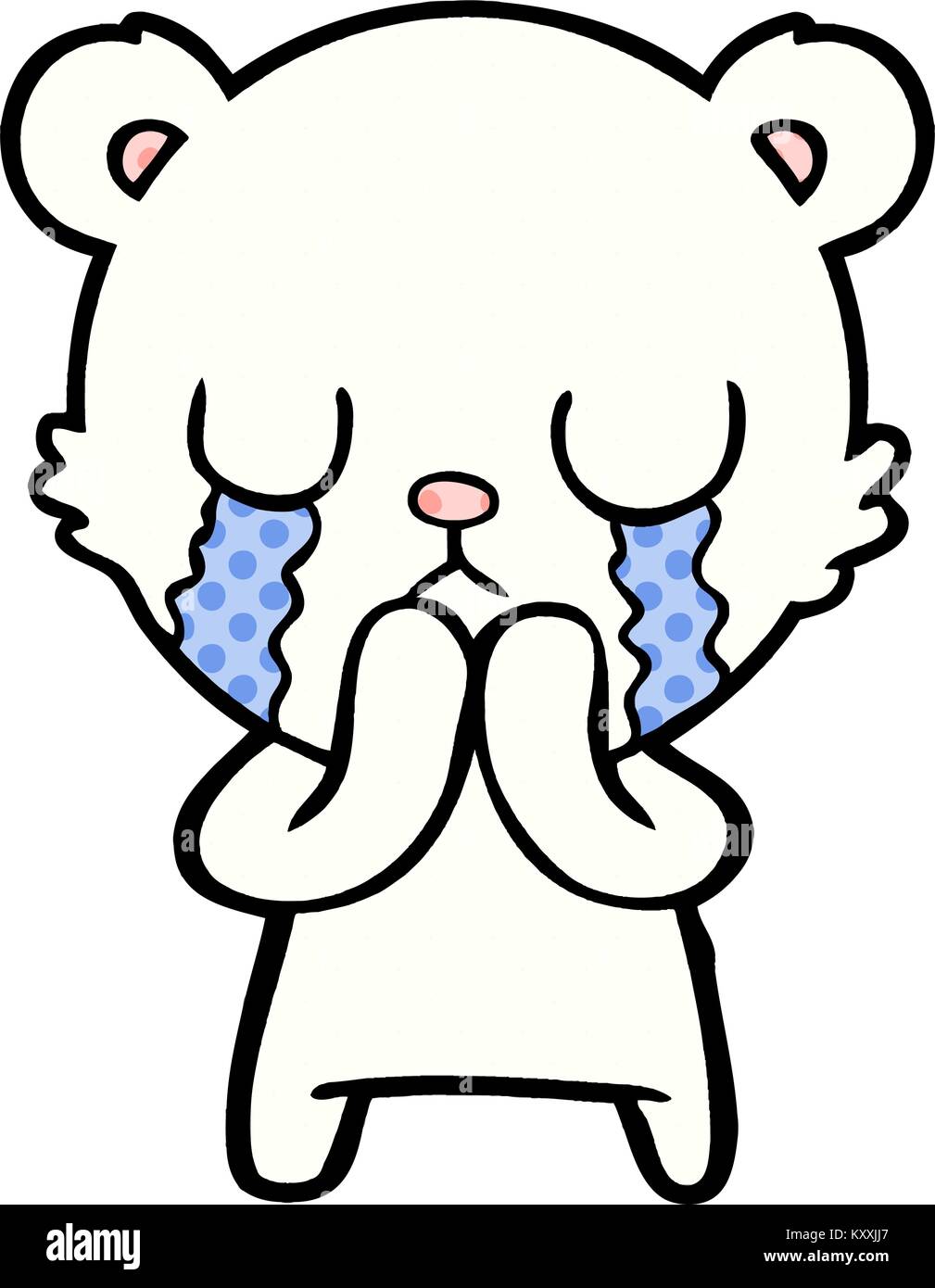 sad little polar bear cartoon Stock Vector Image & Art - Alamy