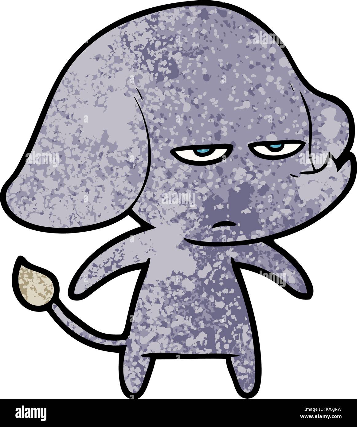 annoyed cartoon elephant Stock Vector Image & Art - Alamy