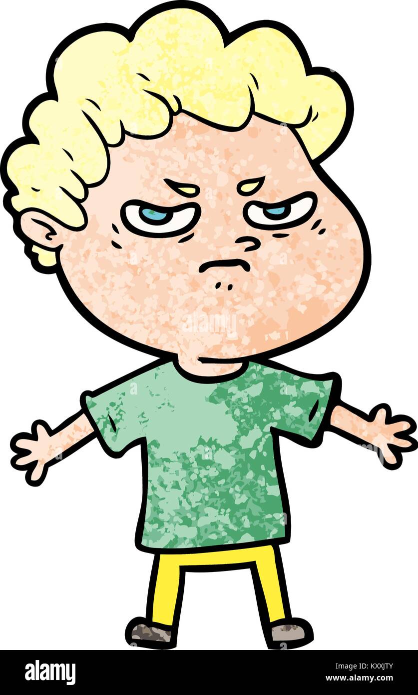 cartoon angry man Stock Vector Image & Art - Alamy