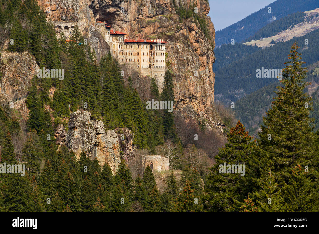Sumela Monastery in Trabzon, Turkey. Greek Orthodox Monastery of Sumela ...