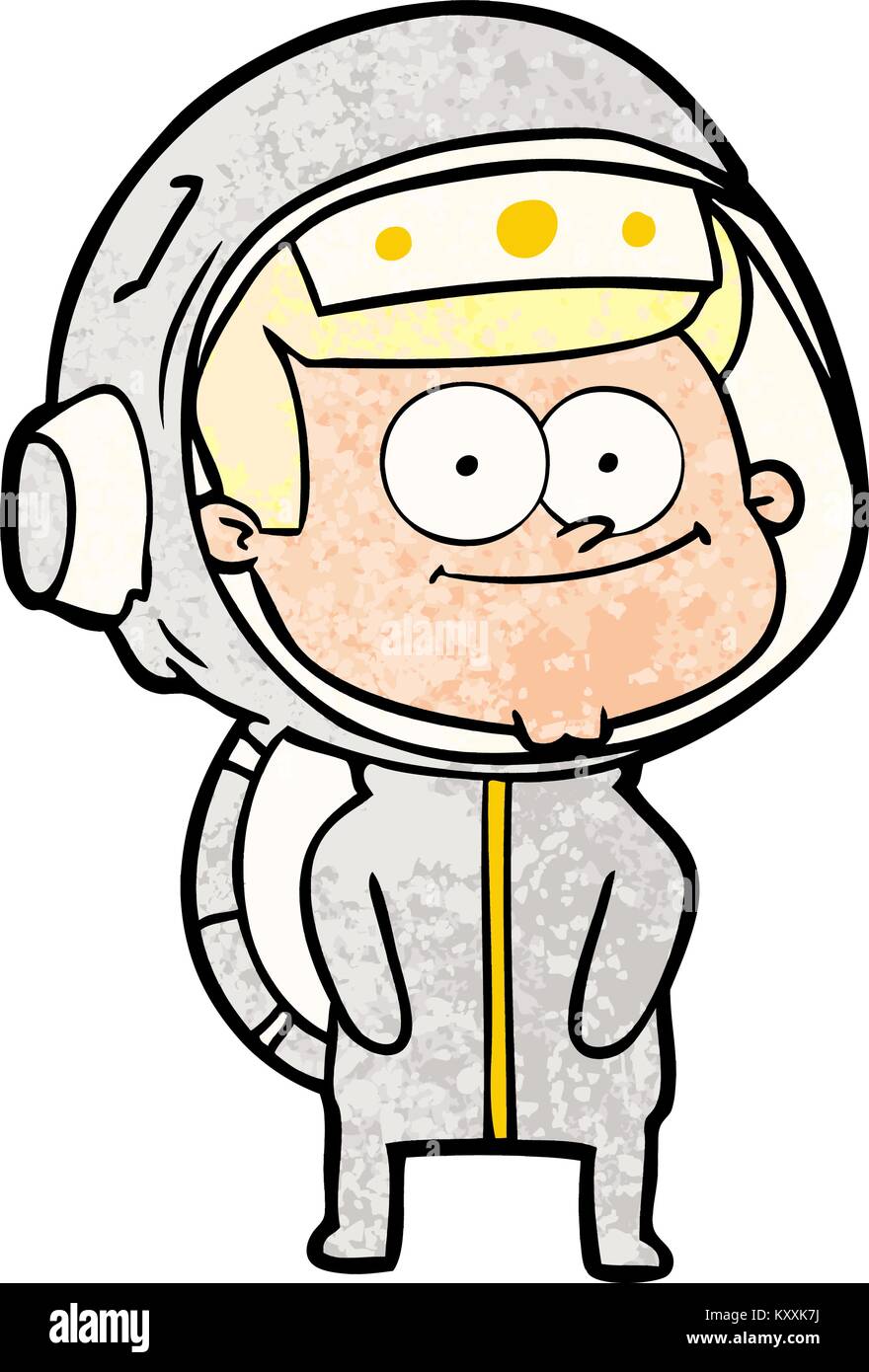 happy astronaut cartoon Stock Vector Image & Art - Alamy