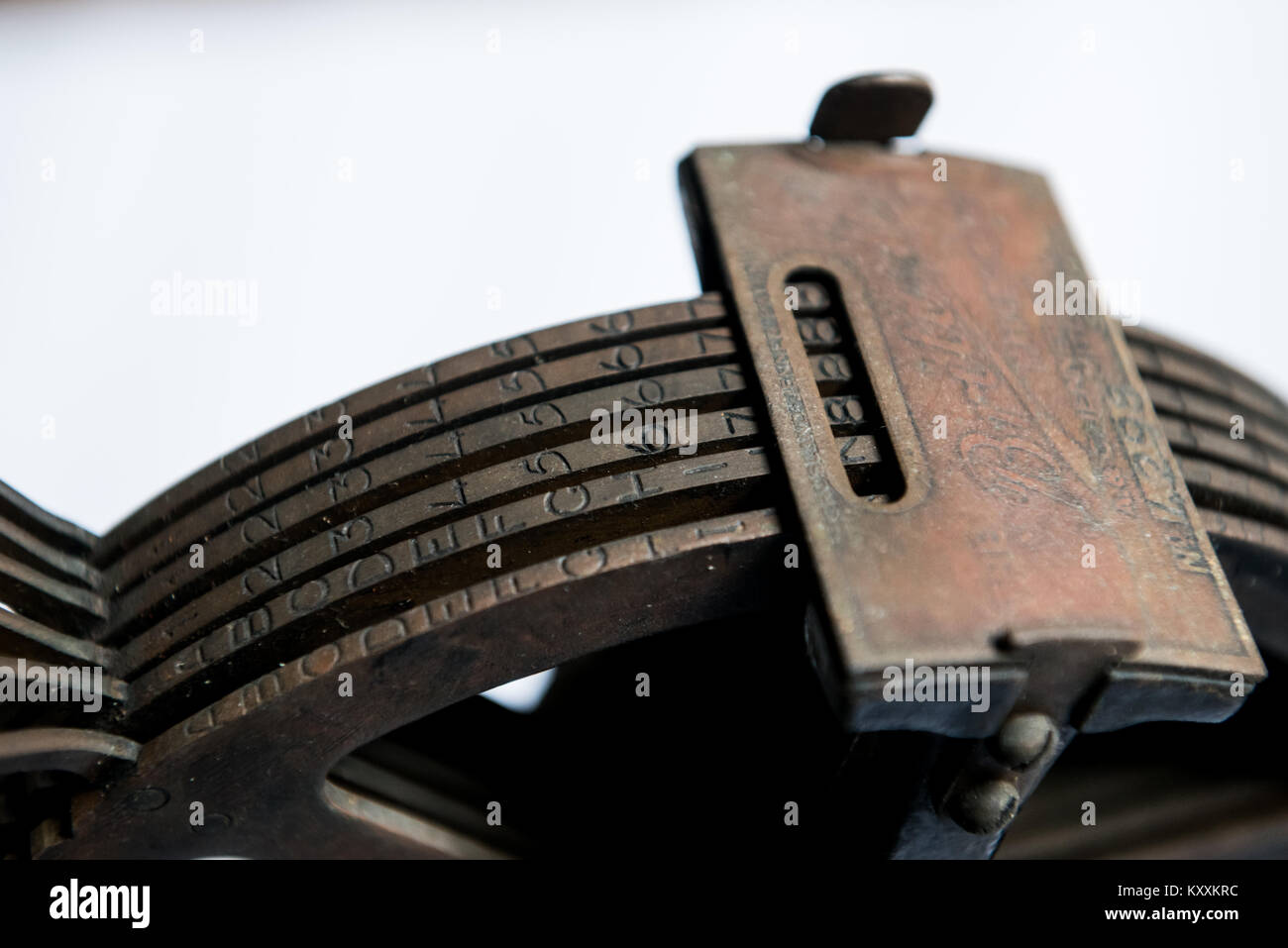 A & C Jenner Laundry marking machine Stock Photo - Alamy