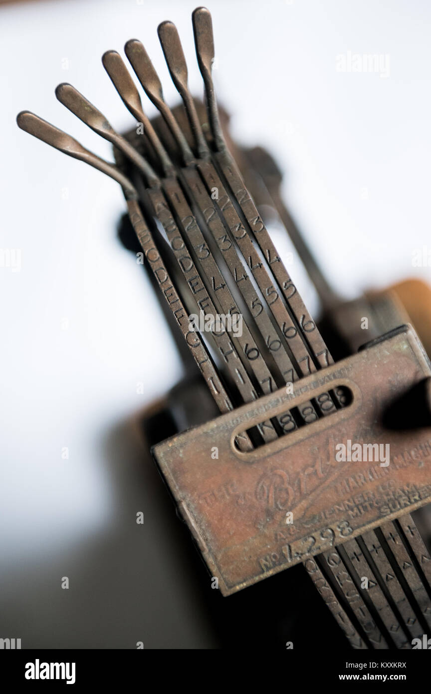 Laundry marking machine hi-res stock photography and images - Alamy