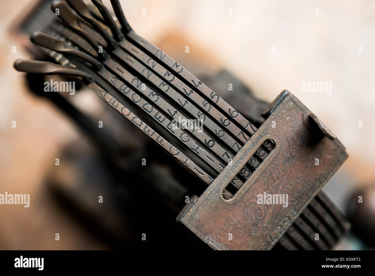 A & C Jenner Laundry marking machine Stock Photo - Alamy