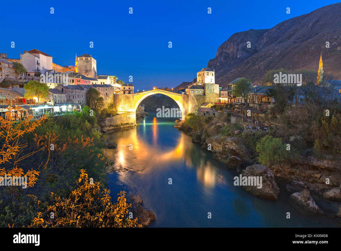Mostar night hi-res stock photography and images - Alamy