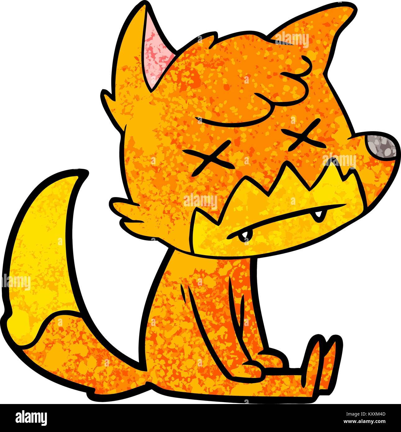 cartoon dead fox Stock Vector Image & Art - Alamy