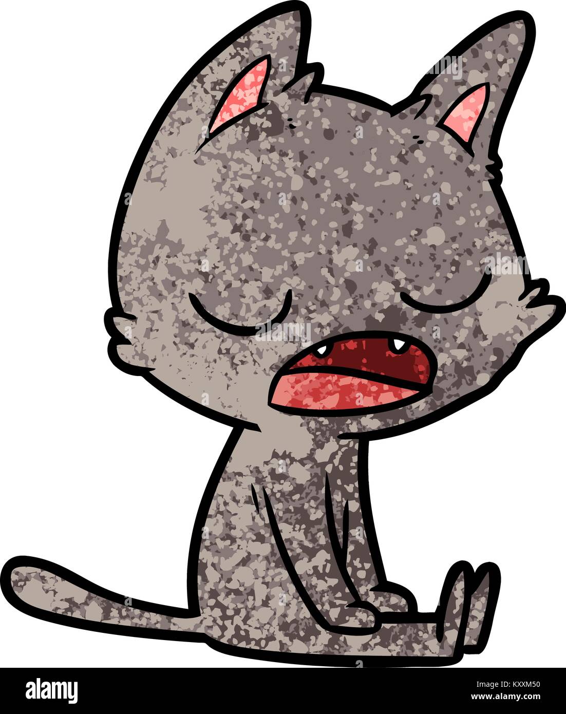 talking cat cartoon Stock Vector Image & Art - Alamy