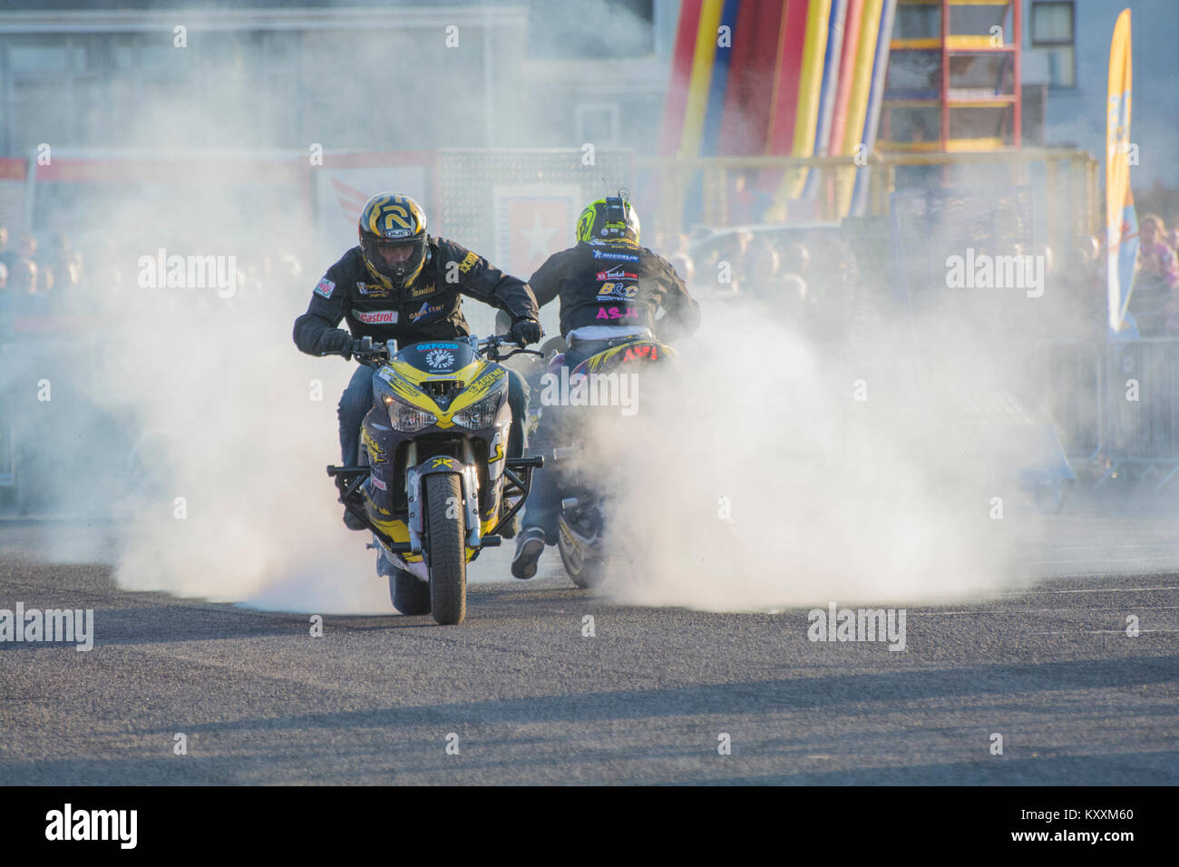 These stunt riders appeared at the 2016 NW200 Road Race Northern ...