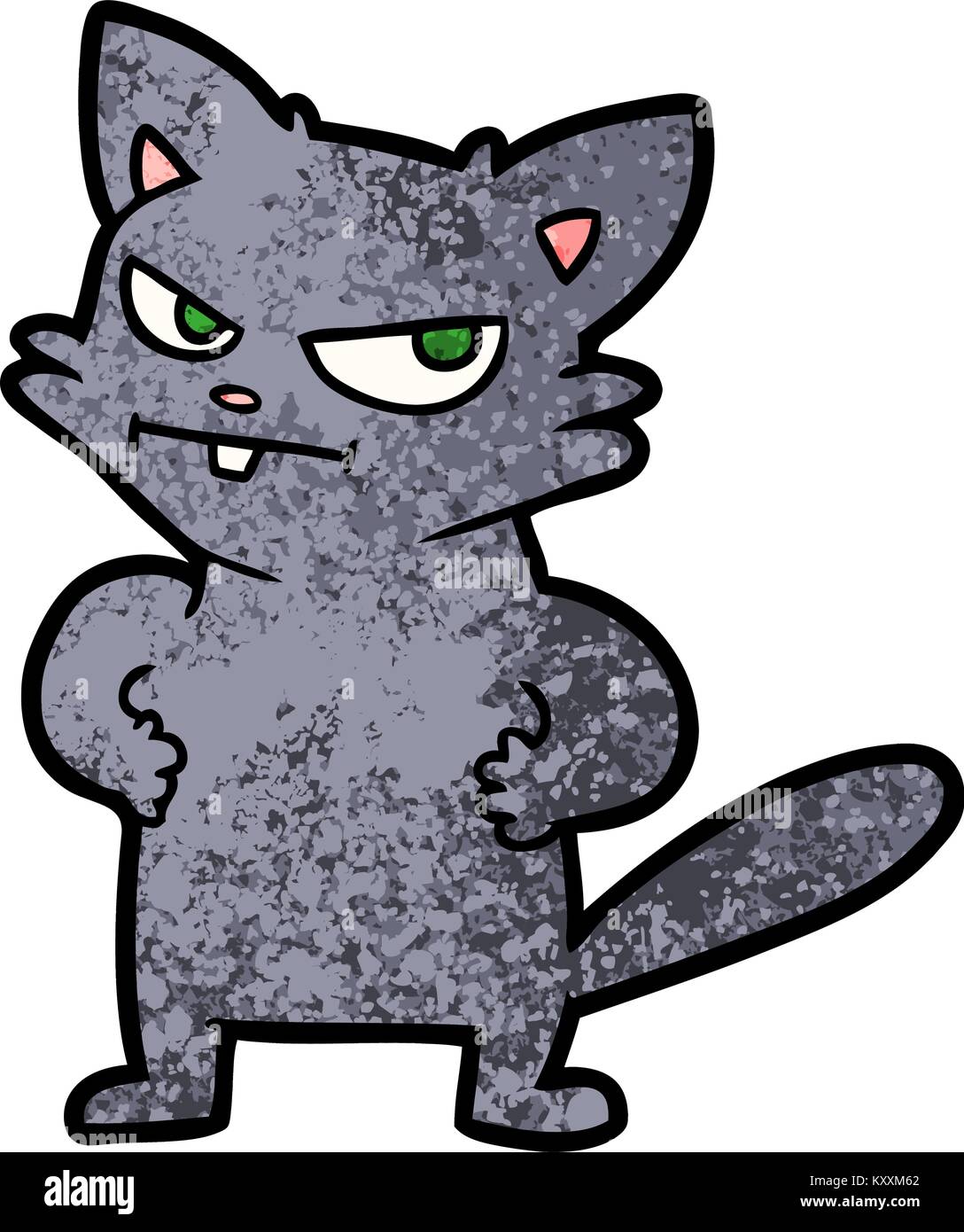 cartoon annoyed cat Stock Vector Image & Art - Alamy