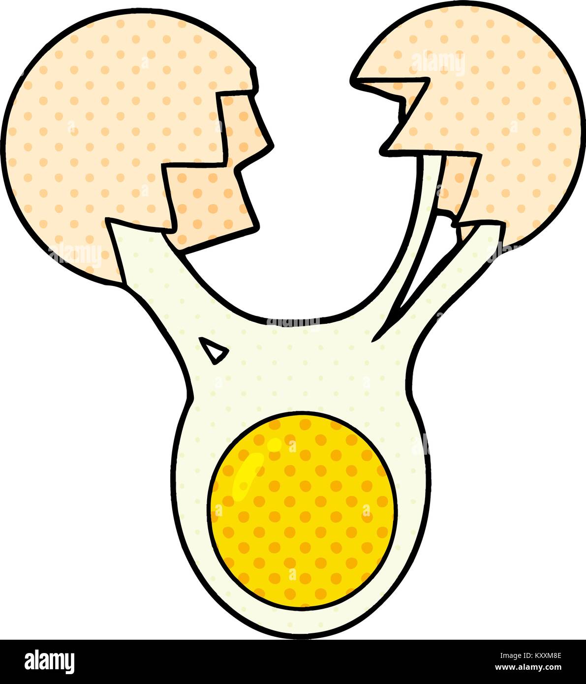 cracked egg cartoon Stock Vector Image & Art - Alamy